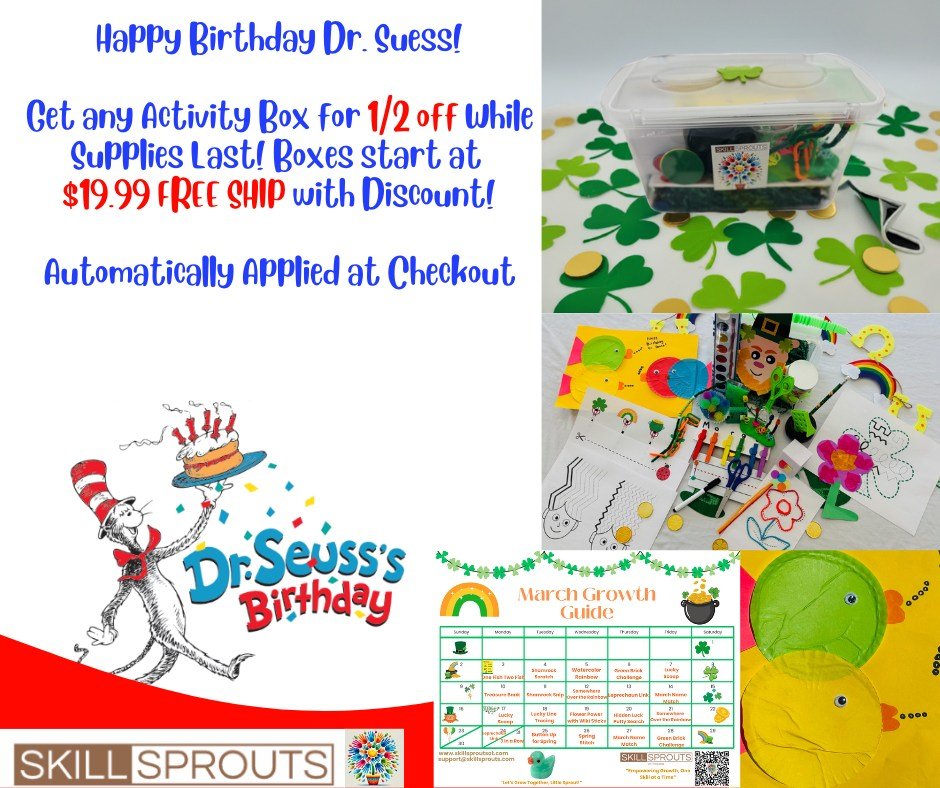 Celebrate Dr. Seuss' Birthday with 50% Off Activity Boxes ...